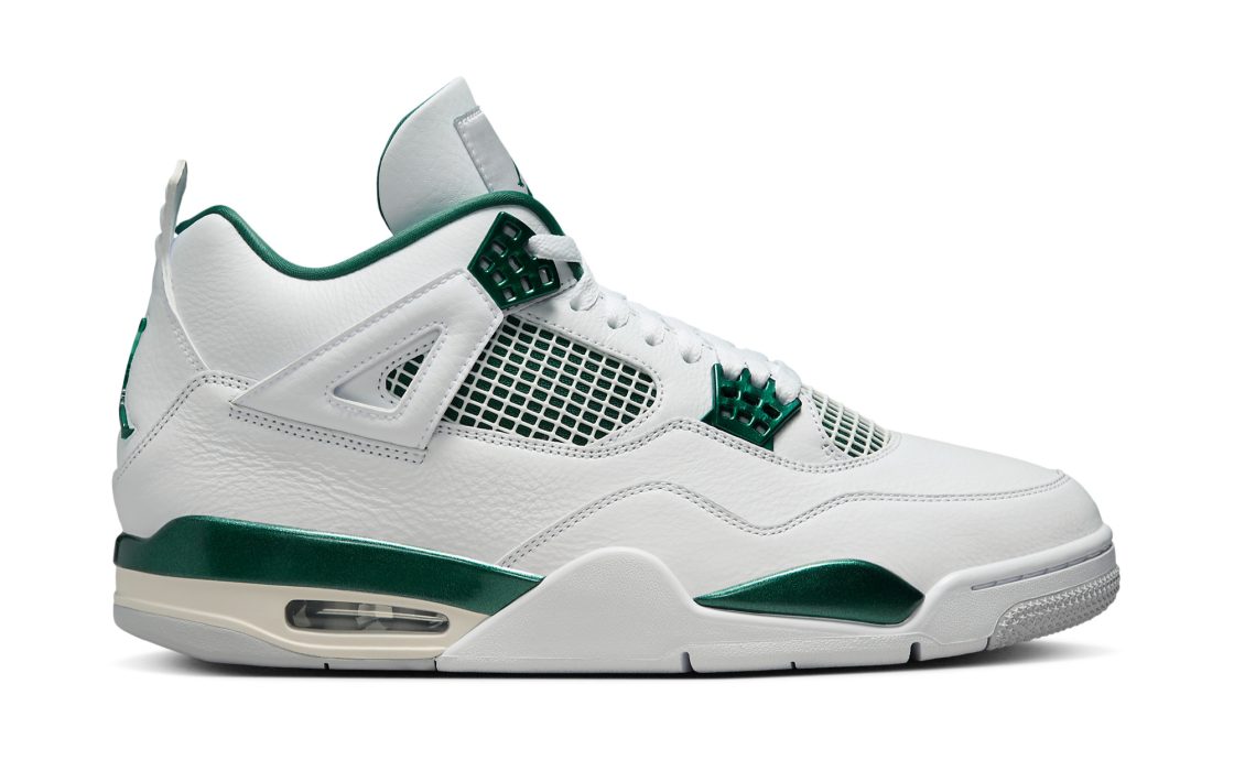 Stunning Air Jordan 4 Green White Images